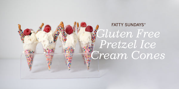 Gluten Free Pretzels and Ice Cream Dessert Cones – Fatty Sundays